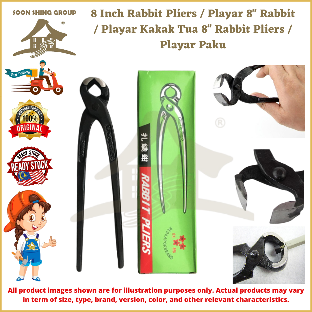 8 Inch Rabbit Pliers Playar 8 Rabbit Playar Kakak Tua 8 Rabbit Pliers Playar