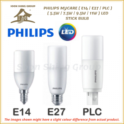 Philips MyCare - E14 / E27 / PLC - 5.5W / 7.5W / 9.5W / 11W LED Stick / Bulb Mentol Lampu LED