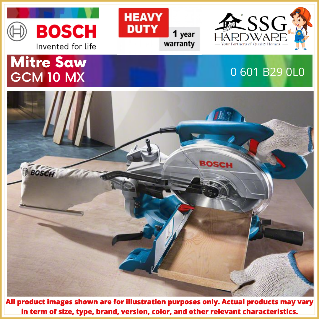 BOSCH GCM 10 MX MITER SAW 10" Heavy Duty For Aluminium & Steel & Wood ...