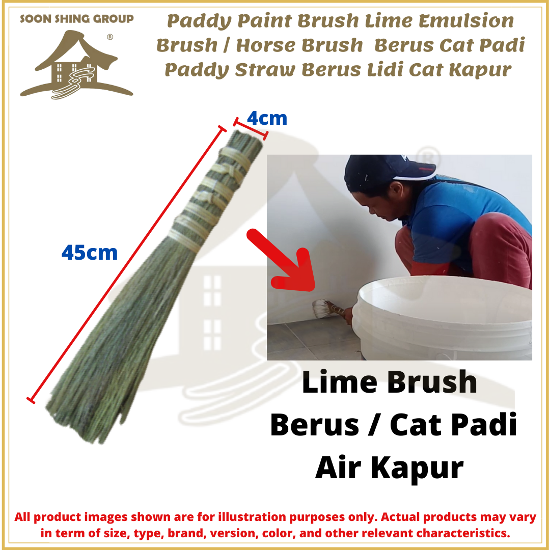 Paddy Paint Brush Lime Emulsion Brush / PADI BRUSH / Horse Brush Berus ...