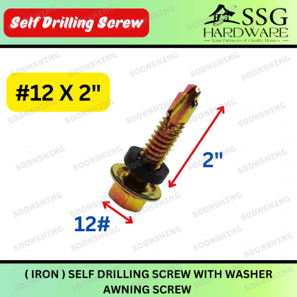 Hex Self Drilling Screw For Roof Skru Bumbung Hex Awning Screw Skru ...
