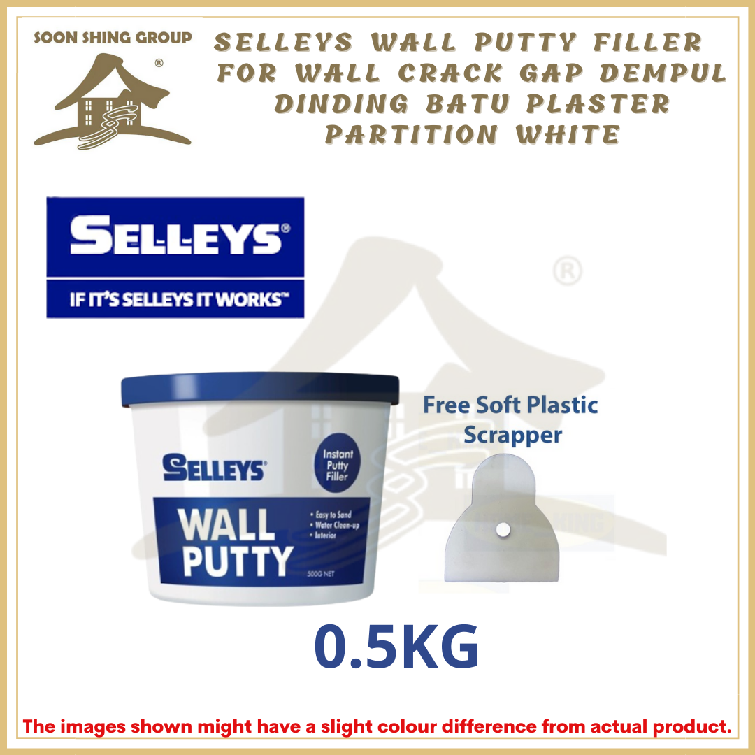 Selleys Wall Putty Filler 500g for Wall Crack Gap Dempul Dinding Batu ...