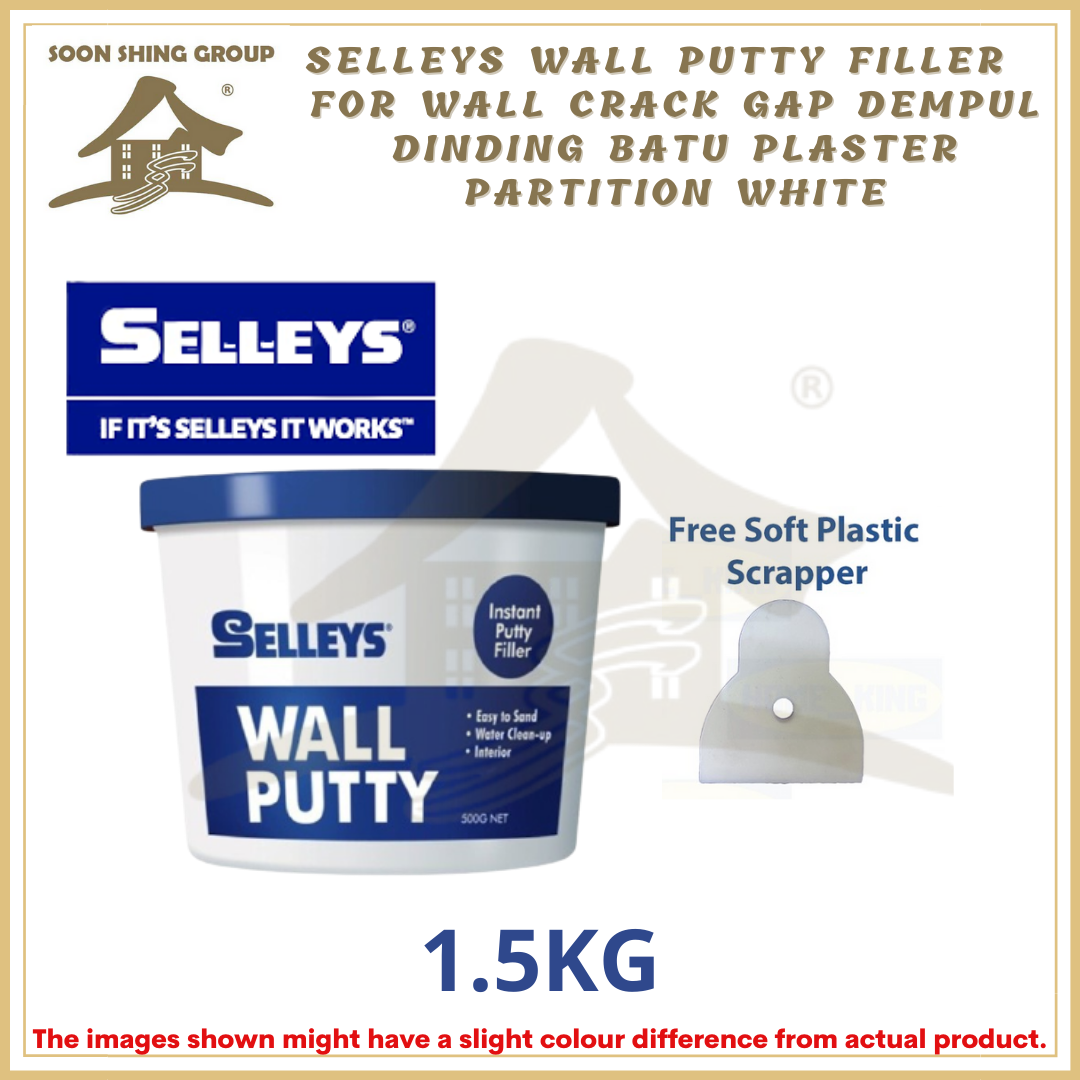 Selleys Wall Putty Filler 500g for Wall Crack Gap Dempul Dinding Batu ...