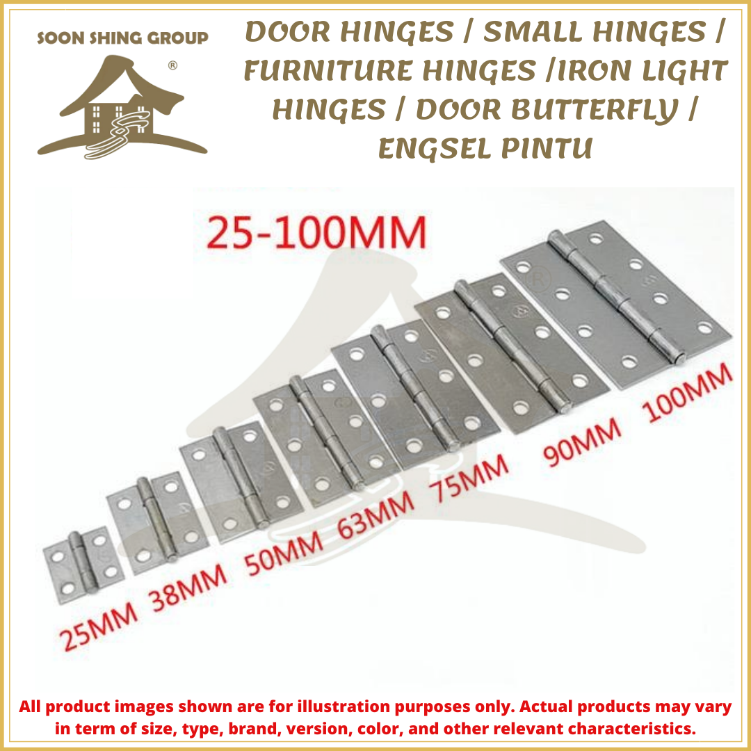butterfly hinges sizes
