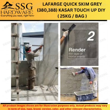 SSG400 Simen Skem Simen Halus Simen Kasar 25kg LAFARGE Quick Skim Grey ...