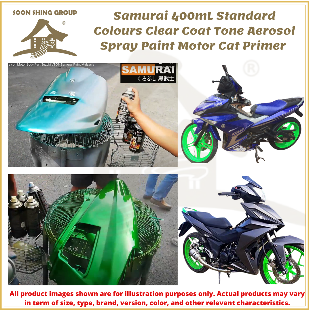 SS05 SAMURAI SPRAY PAINT CANDY COLOURS 400ML / Aerosol Spray Paint ...