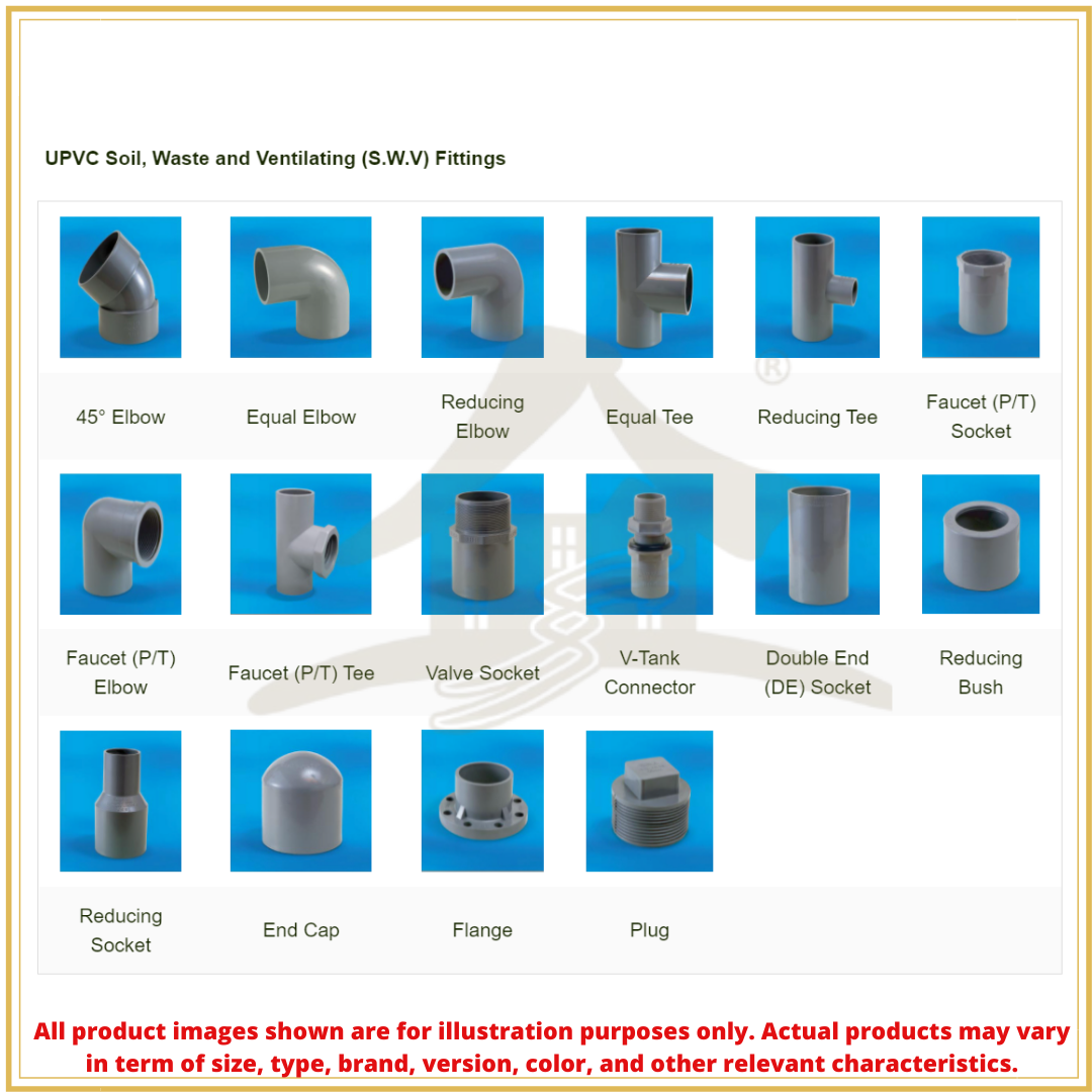 PLUMBING PVC FITTING 1/2" 3/4" 1" Penyambung Paip PVC HITAM (End Cap ...