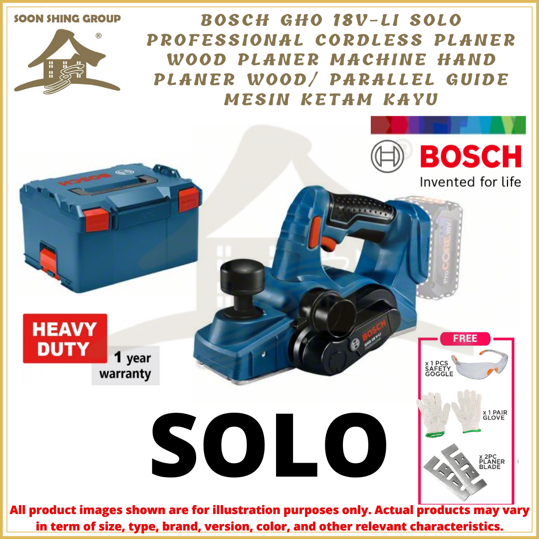 Bosch GHO 18V-LI Professional Cordless Planer Wood Planer Machine Hand ...