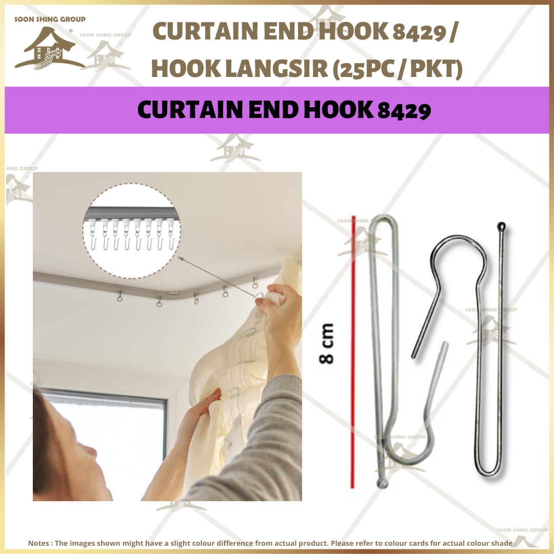 Curtain Hook / Cangkuk Langsir – Metal Besi Adjust. Plastic Plastik ...