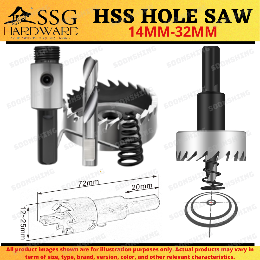 16-32mm HSS Metal Hole Saw Drilling Metal Steel Aluminum Iron Hole ...