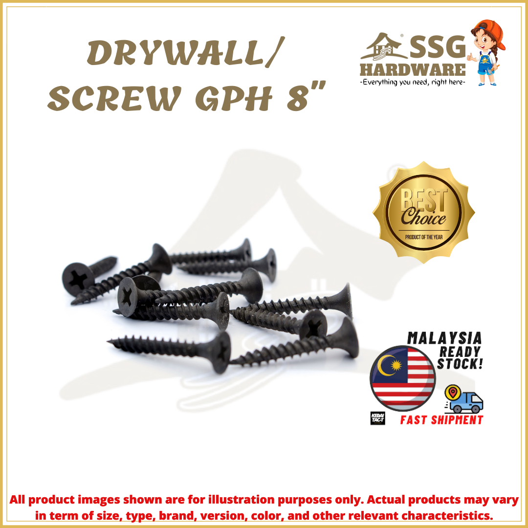 GPH SCREW/ DRYWALL SCREW (GREY PHOSPHATE) /SKREW HITAM / SKREW TAJAM ...