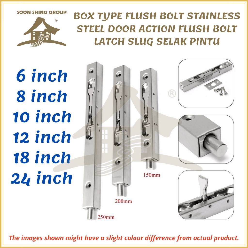 Box Type Flush Bolt - Stainless Steel Door Action Flush Bolt/Latch Slug ...