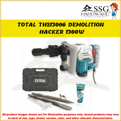 TOTAL TH213006 DEMOLITION HACKER 1300W / WALL BREAKER / MESIN PECAH ...