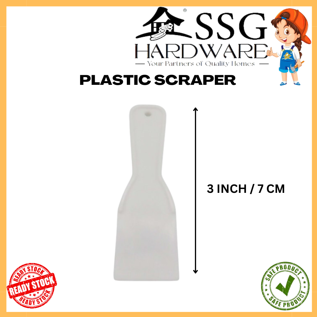 PLASTIC SCRAPER / PVC SCRAPER (WHITE) / PLASTIC SCRAPER / PAINT ...