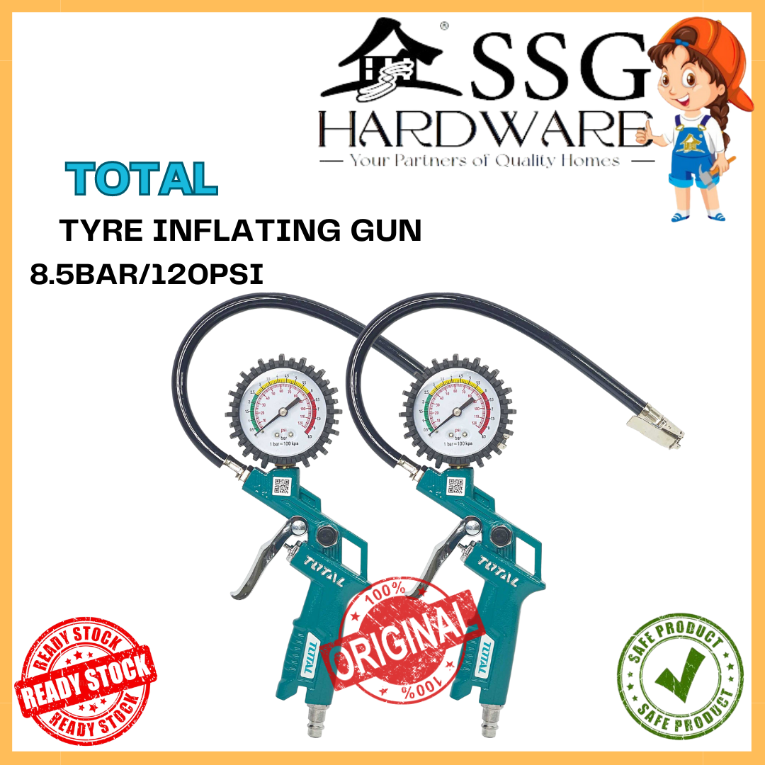 TOTAL AIR TYRE INFLATING GUN ( 8.5BAR/120PSI) TAT11601