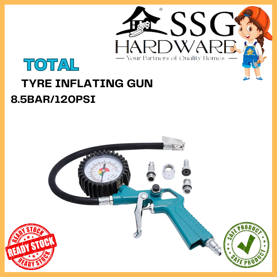 TOTAL AIR TYRE INFLATING GUN ( 8.5BAR/120PSI) TAT11601