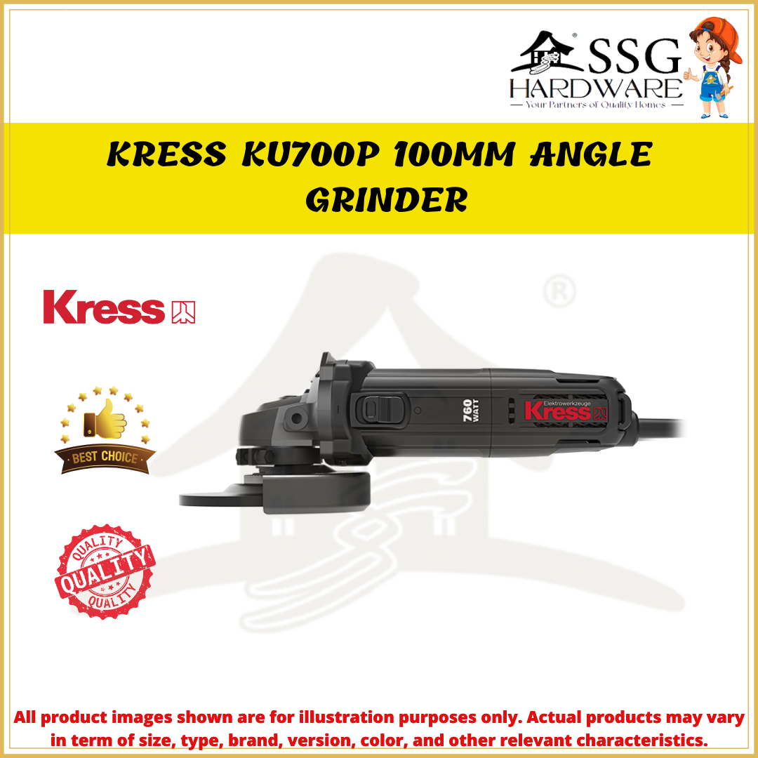 KRESS KU700P 100MM ANGLE GRINDER / POLISHING / PENGISAR SUDUT / MESIN ...