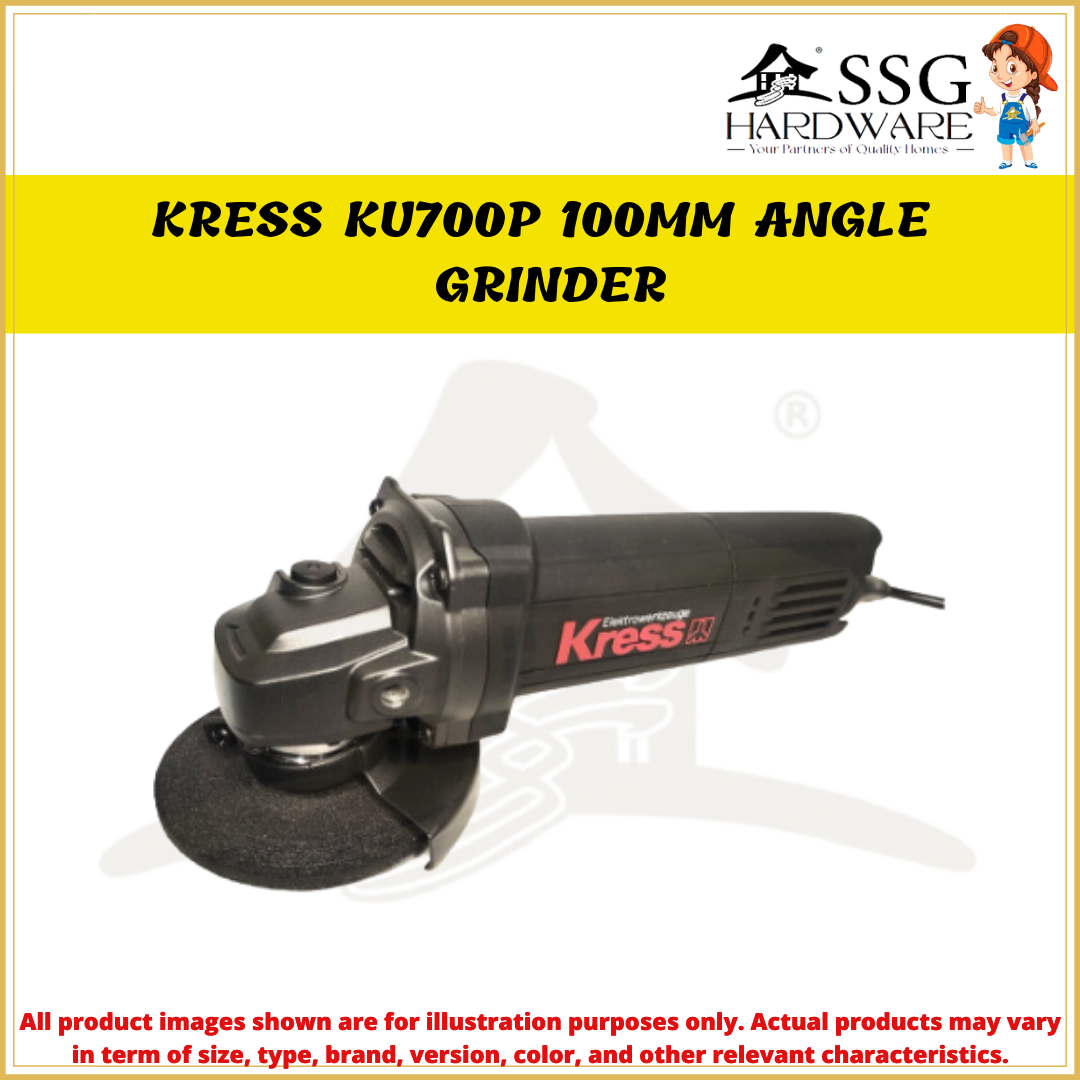 KRESS KU700P 100MM ANGLE GRINDER / POLISHING / PENGISAR SUDUT / MESIN ...