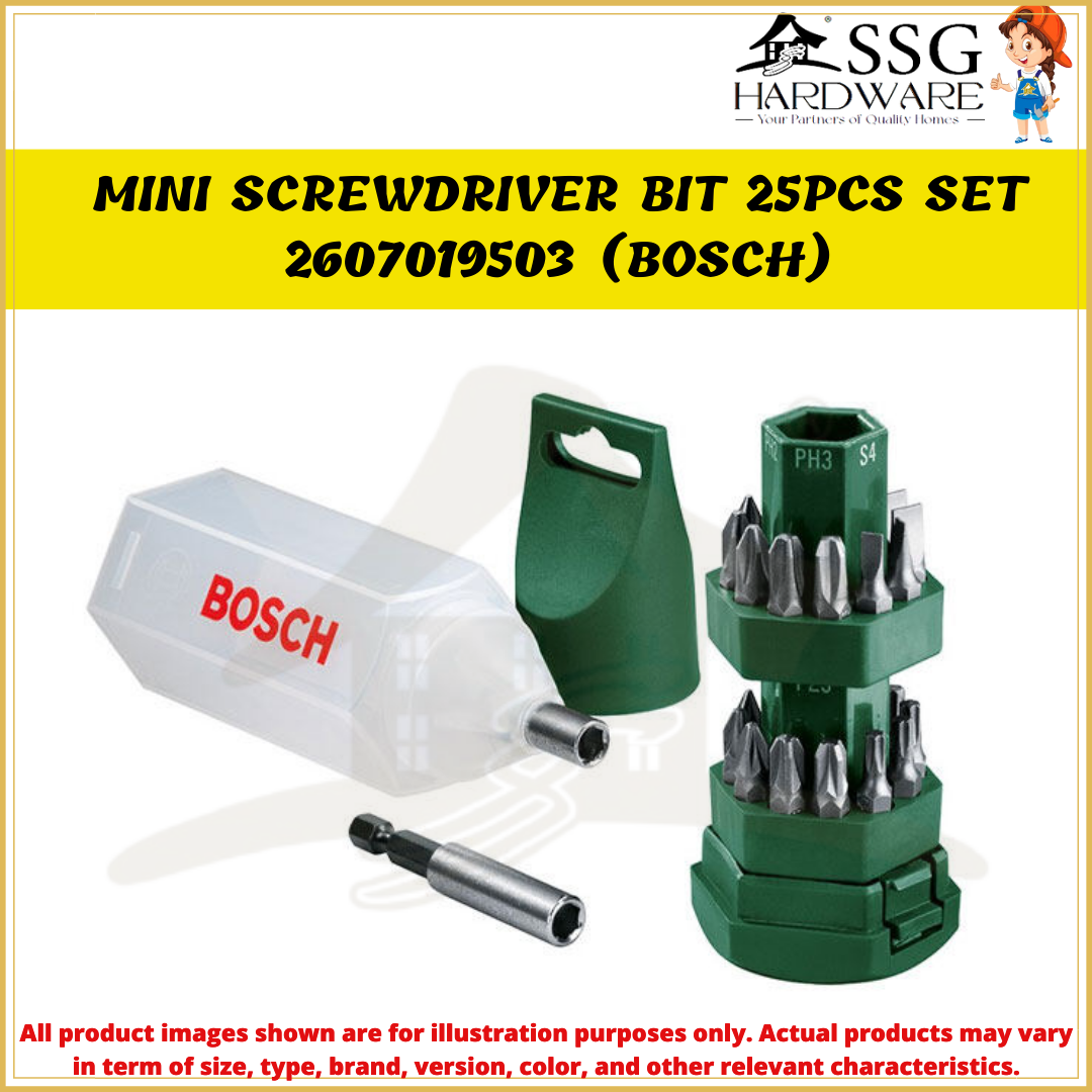 MINI SCREWDRIVER BIT 25PCS SET 2607019503 (BOSCH)