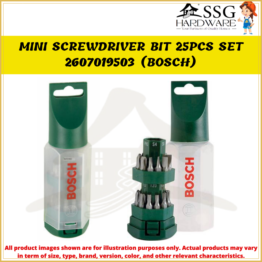 MINI SCREWDRIVER BIT 25PCS SET 2607019503 (BOSCH)