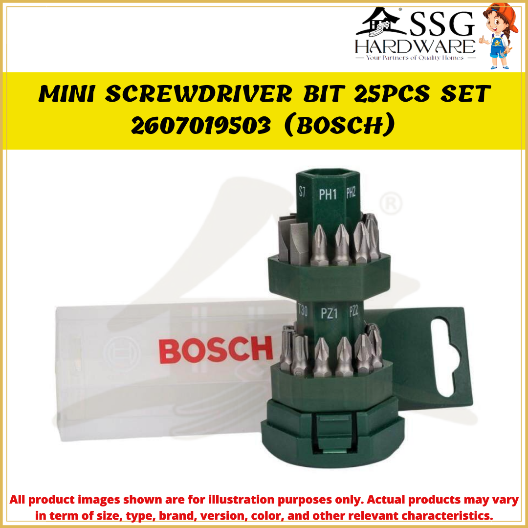 MINI SCREWDRIVER BIT 25PCS SET 2607019503 (BOSCH)