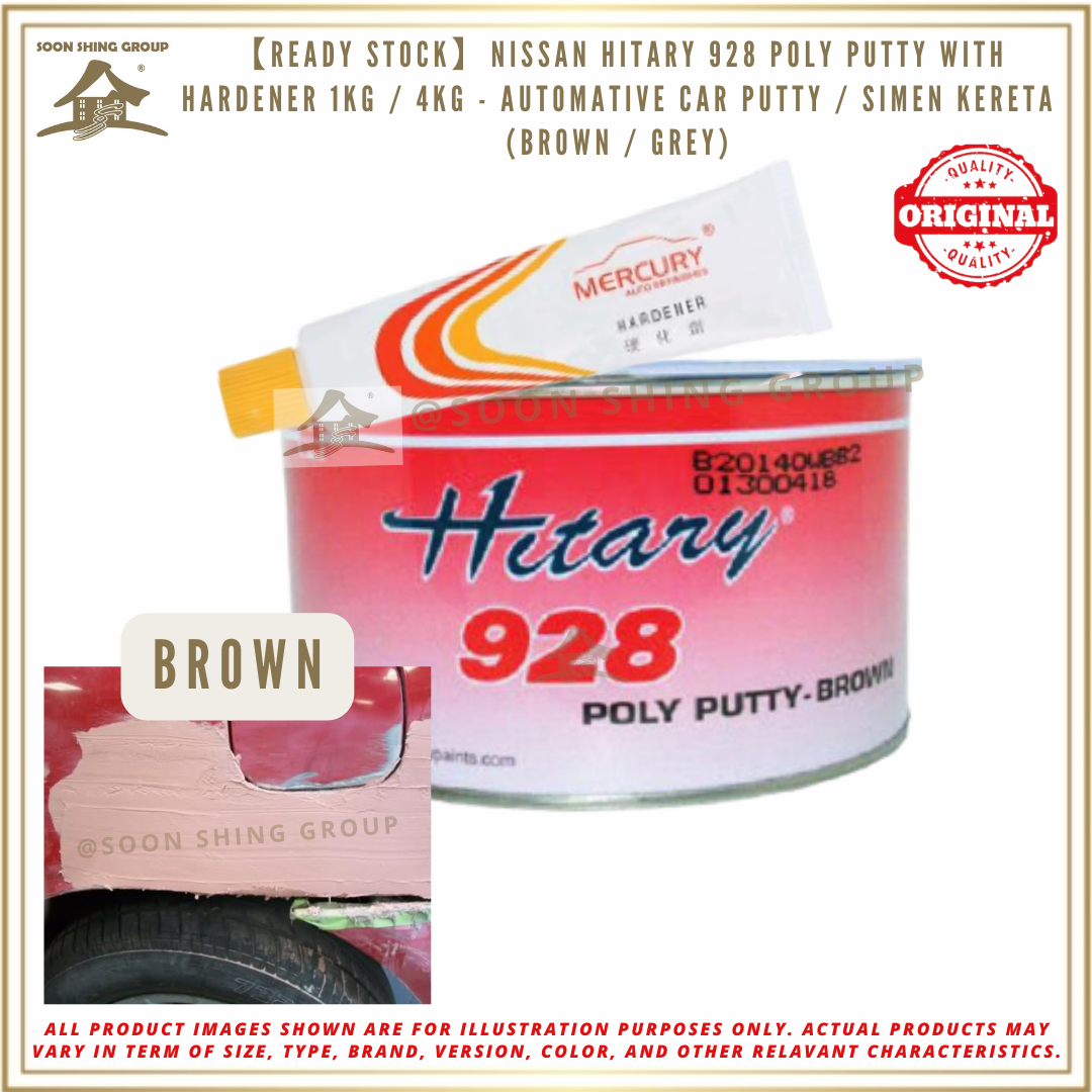 【READY STOCK】NISSAN HITARY 928 POLY PUTTY WITH HARDENER 1KG / 4KG ...