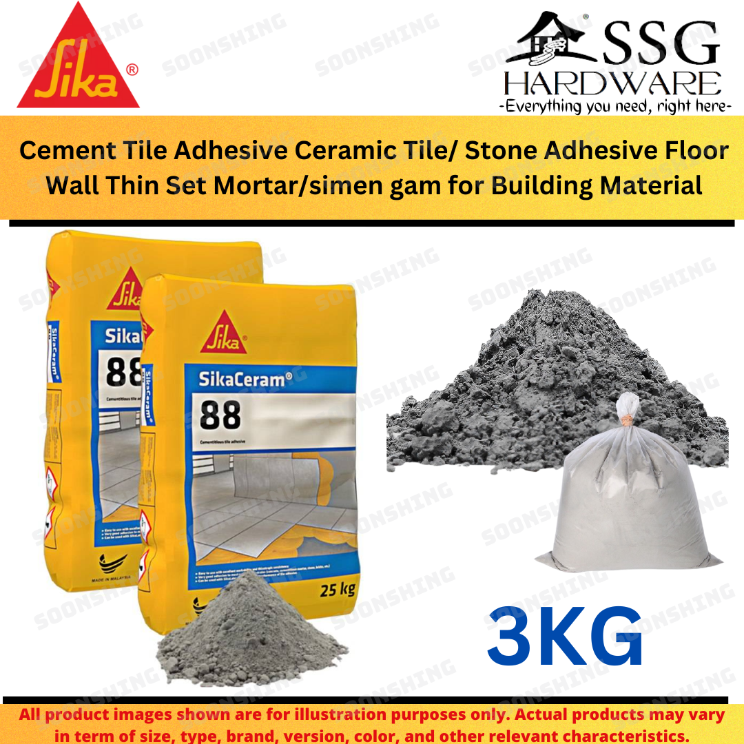 SSG400 2Kg 3Kg Cement Tile Adhesive Ceramic Tile/ Stone Adhesive Floor Wall Thin Set Mortar ...