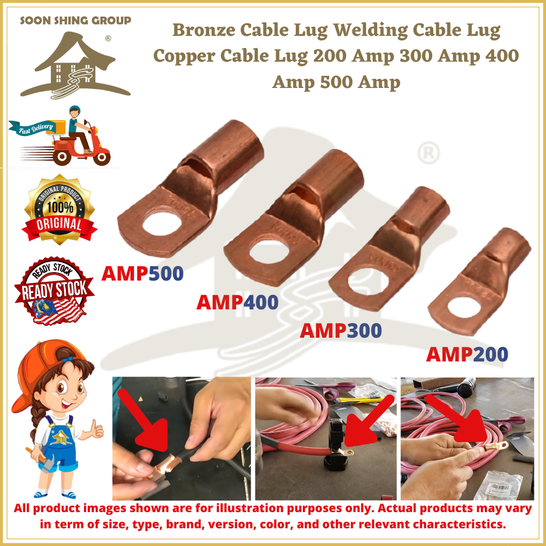 Bronze Cable Lug Welding Cable Lug Copper Cable Lug 100% Pure Copper ...