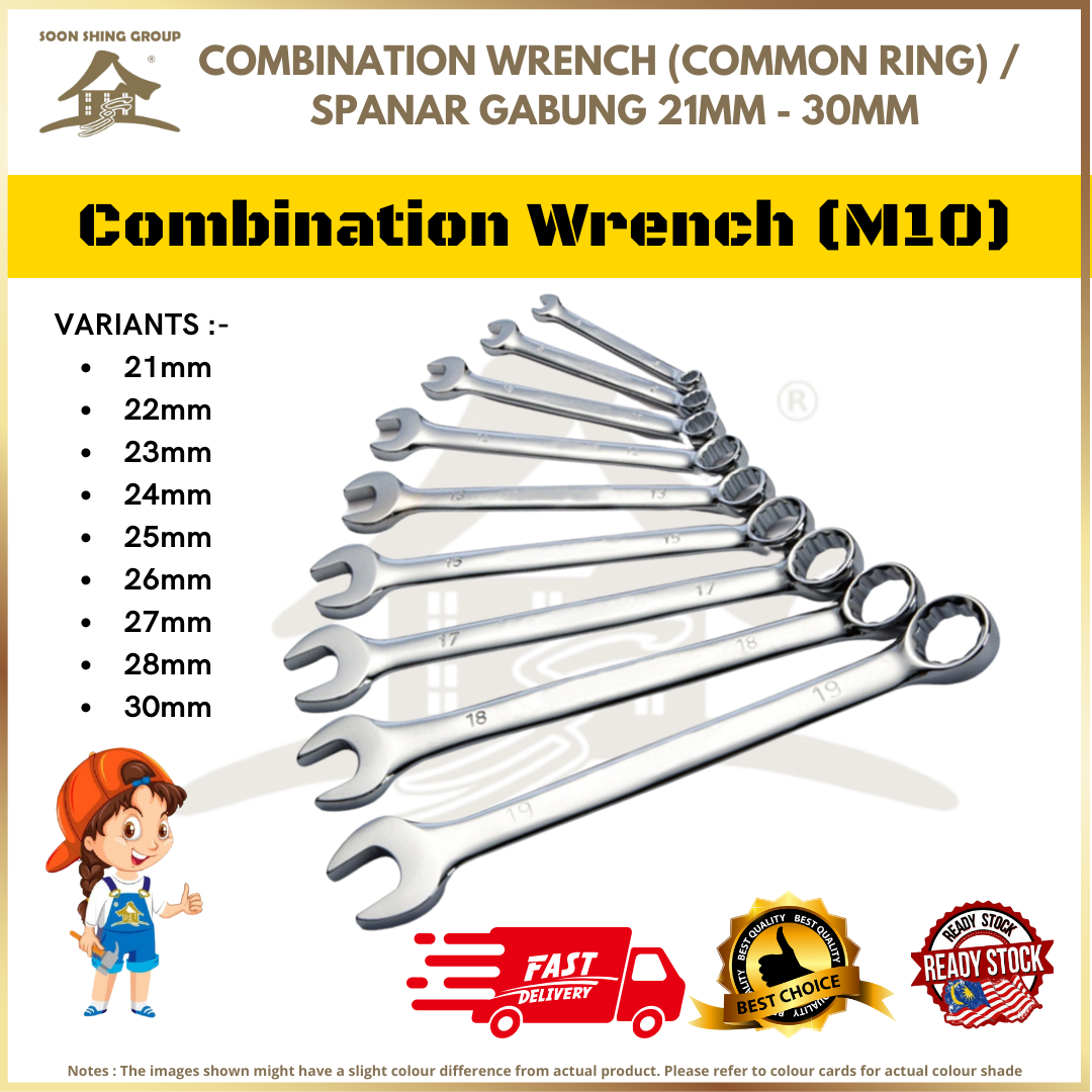 Combination Wrench Spana 21 mm - 30mm (Common Ring) / Spanar Gabung ...