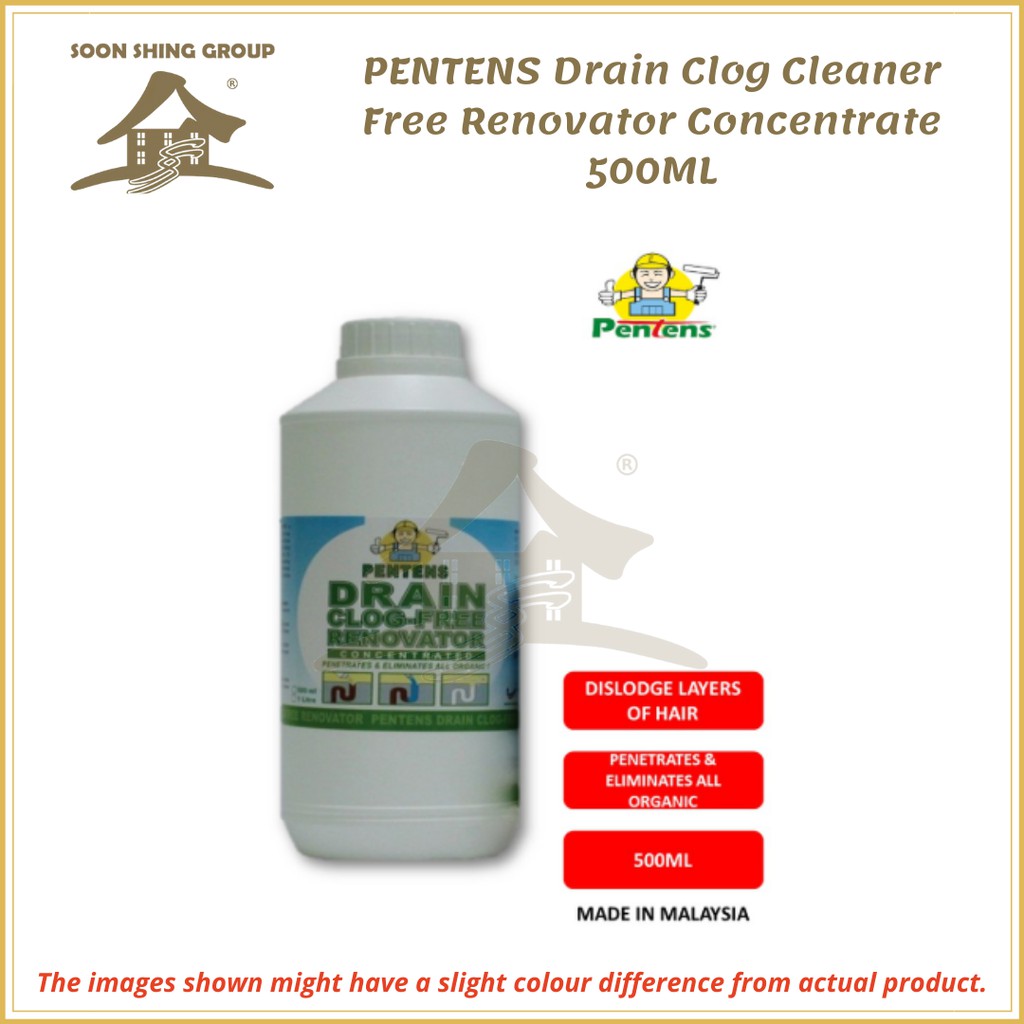 PENTENS Drain Clog Cleaner Free Renovator Concentrate 500ML