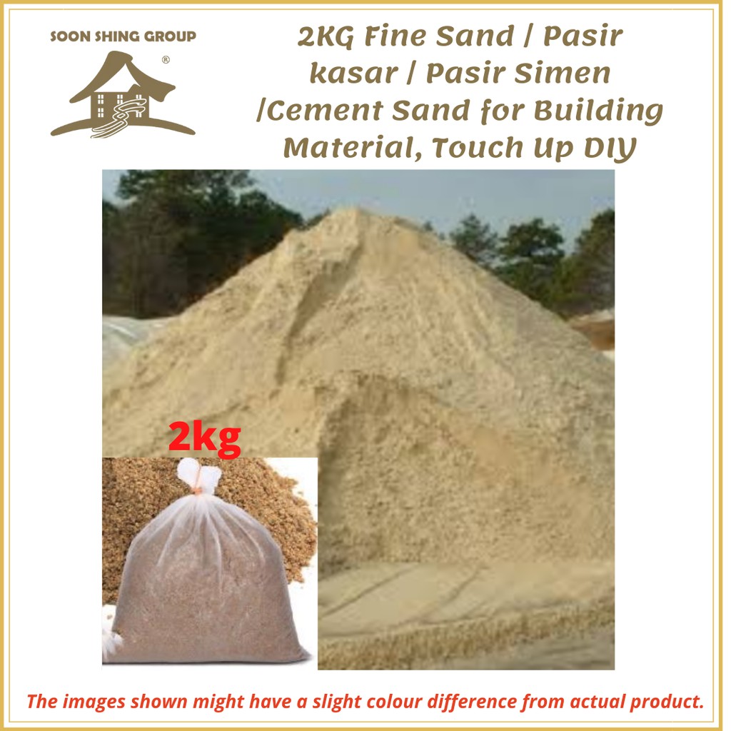 2KG Fine Sand / pasir kasar Cement Sand for Building Material, Touch Up DIY